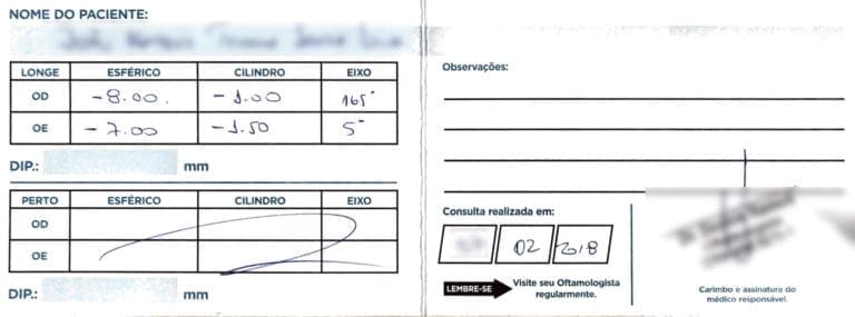 Como ler receita de óculos? | Lenscope